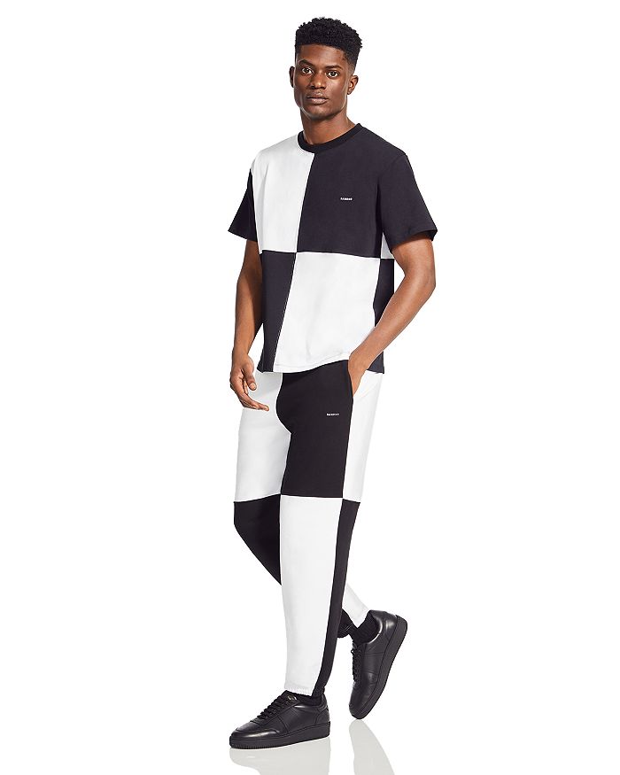Sandro Crewneck Check Tee - 150th Anniversary Exclusive | Bloomingdale's