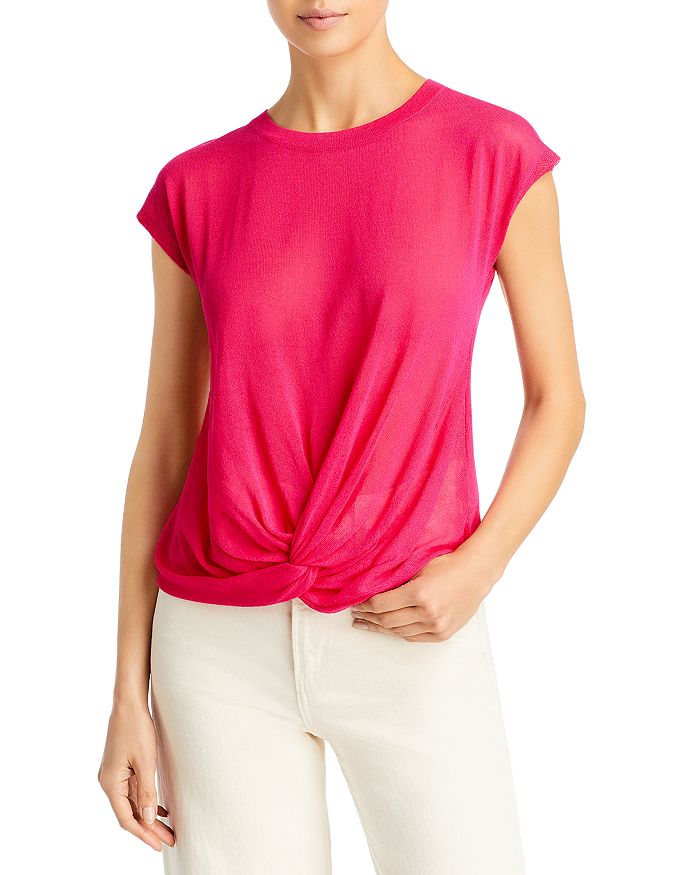 T Tahari Twist Front Top | Bloomingdale's