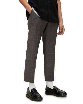 ALLSAINTS Konan Glen Plaid Cropped Trousers | Bloomingdale's
