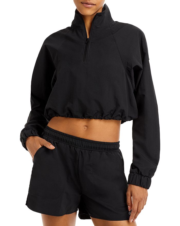 Alo Yoga Cropped Mock Neck Jacket | Bloomingdale's