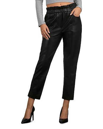 Elan Faux Leather Paper Bag Waist Pants | Bloomingdale's