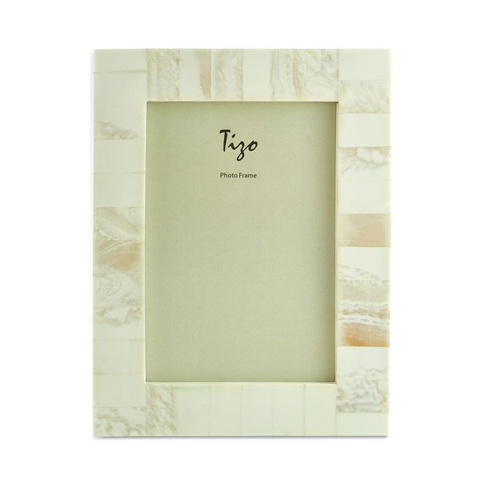 Tizo Bone Resin Block Frame Natural White | Bloomingdale's