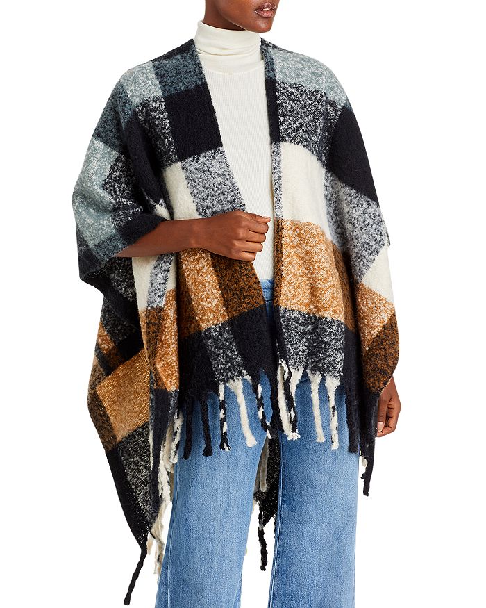 Echo Field Plaid Ruana | Bloomingdale's
