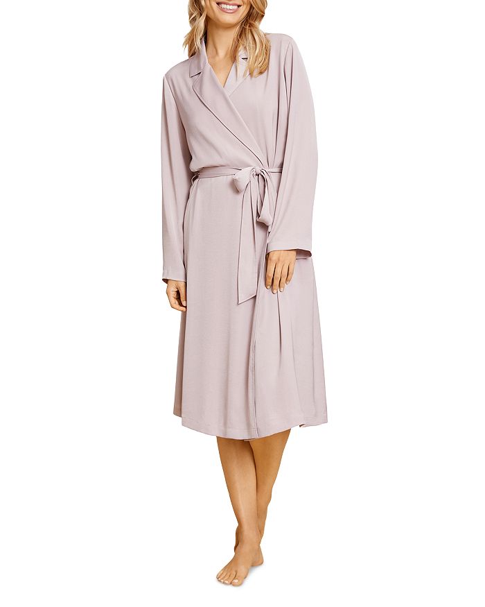 BAREFOOT DREAMS Satin Notch Collar Robe | Bloomingdale's