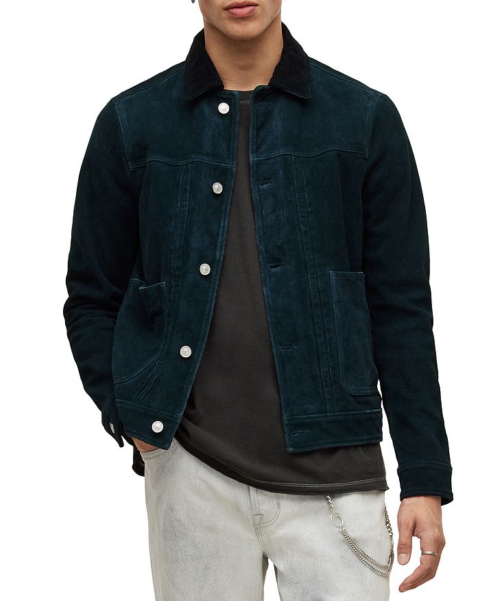 ALLSAINTS Fuse Suede Trucker Jacket | Bloomingdale's