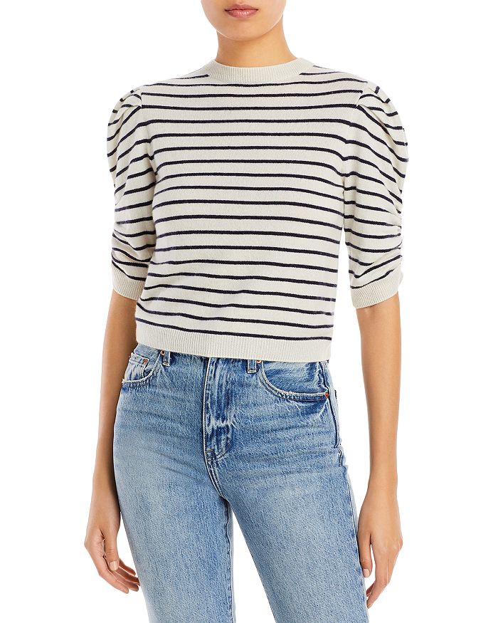 FRAME Ruched Sleeve Sweater | Bloomingdale's