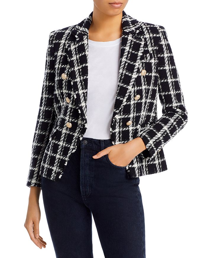 Generation Love Eliza Plaid Tweed Blazer | Bloomingdale's
