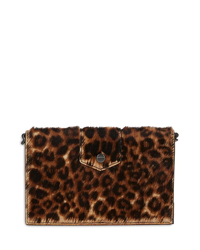 The Kooples Emily Small Leopard Print Calf Hair Pouch | Bloomingdale's