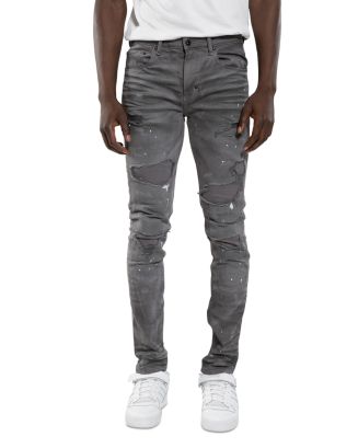 PRPS Chump Slim Fit Distressed Jeans in Gray | Bloomingdale's