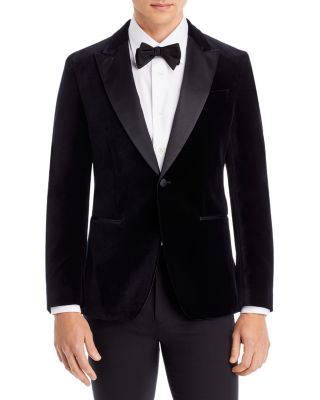 Click here for Boss Velvet Satin Peak Slim Fit Dinner Jacket prices