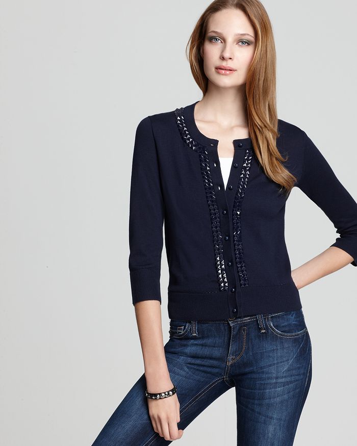 kate spade new york Kati Embellished Cardigan | Bloomingdale's