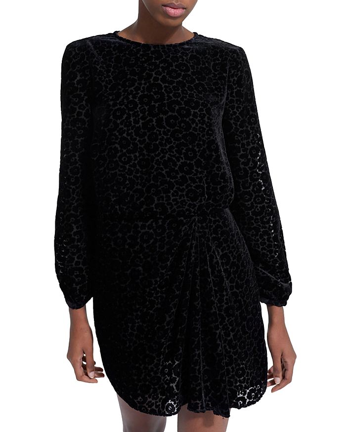 The Kooples Velvet Burnout Mini Dress | Bloomingdale's