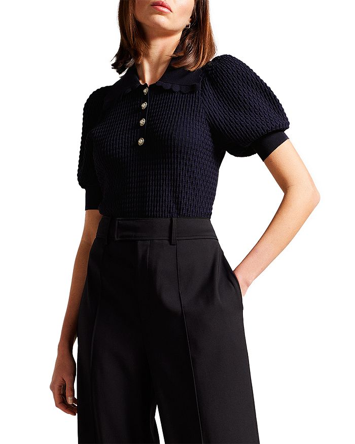 Ted Baker Reannia Polo Knit Top | Bloomingdale's