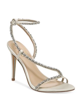 Sam Edelman Women's Granger Almond Toe Crystal Strap High Heel Sandals ...