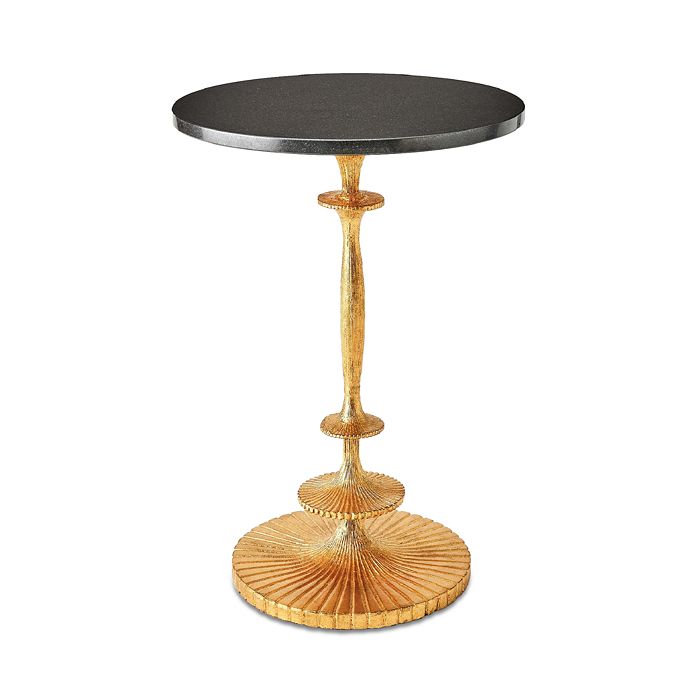 Global Views Fluted Gold Leaf Side Table | Bloomingdale's