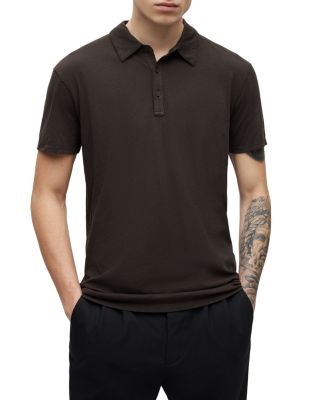 ALLSAINTS Figure Short Sleeve Polo Shirt | Bloomingdale's