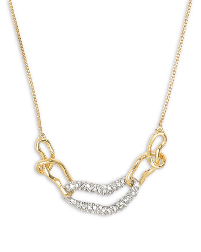 Alexis Bittar Solanales Crystal Small Link Necklace, 16" | Bloomingdale's
