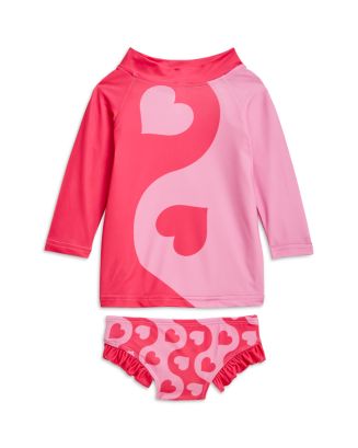 Sovereign Code Girls' Crest Rashguard Two Piece Swimsuit - Baby ...