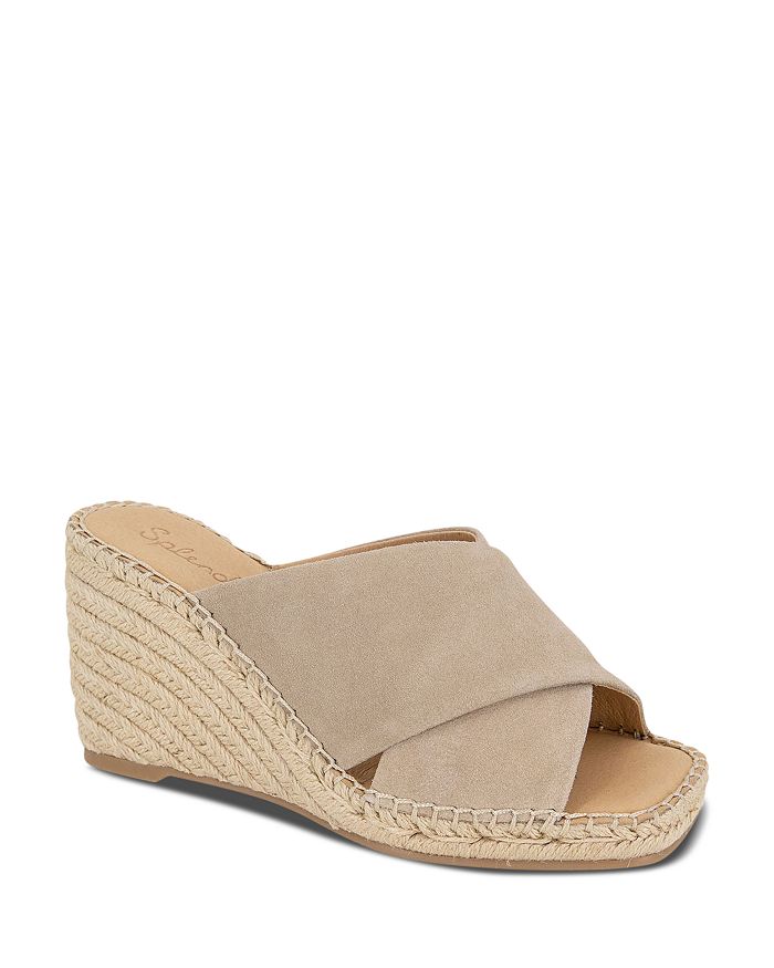 Splendid Women's Britt Square Toe Crossover Strap Espadrille Wedge Heel ...