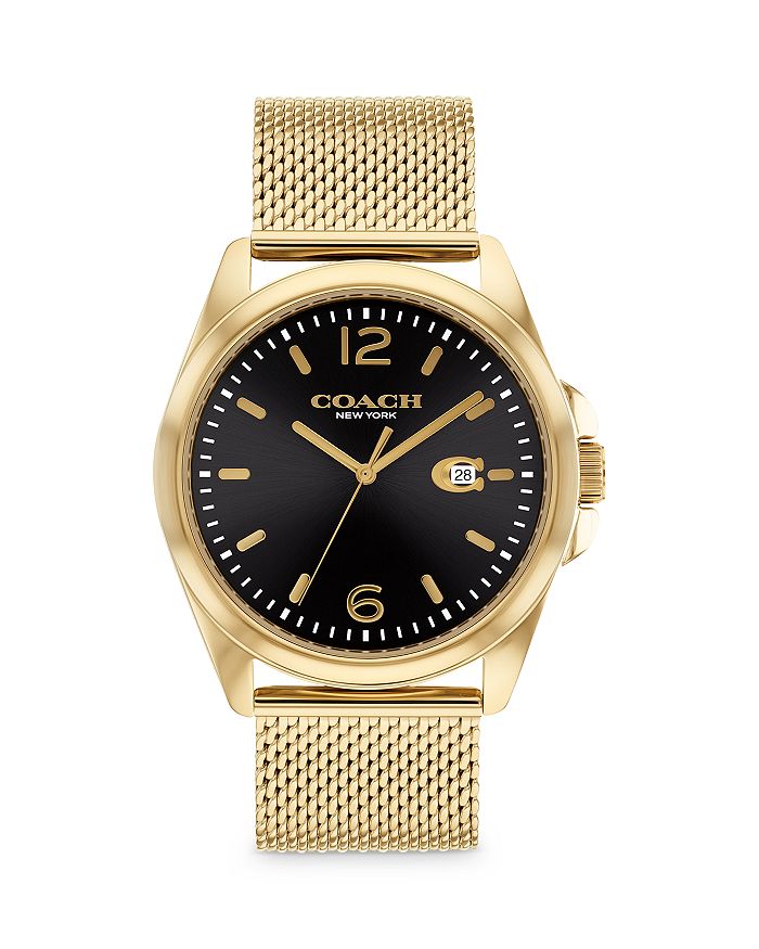 COACH Greyson Watch, 41mm | Bloomingdale's