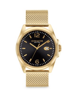 COACH Greyson Watch, 41mm | Bloomingdale's