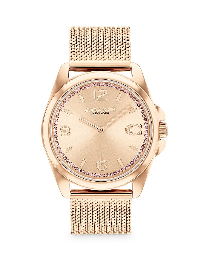 COACH Greyson Watch, 36mm | Bloomingdale's