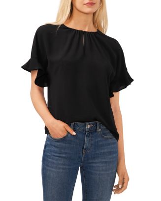 CeCe Ruffle Sleeve Drop Shoulder Blouse | Bloomingdale's