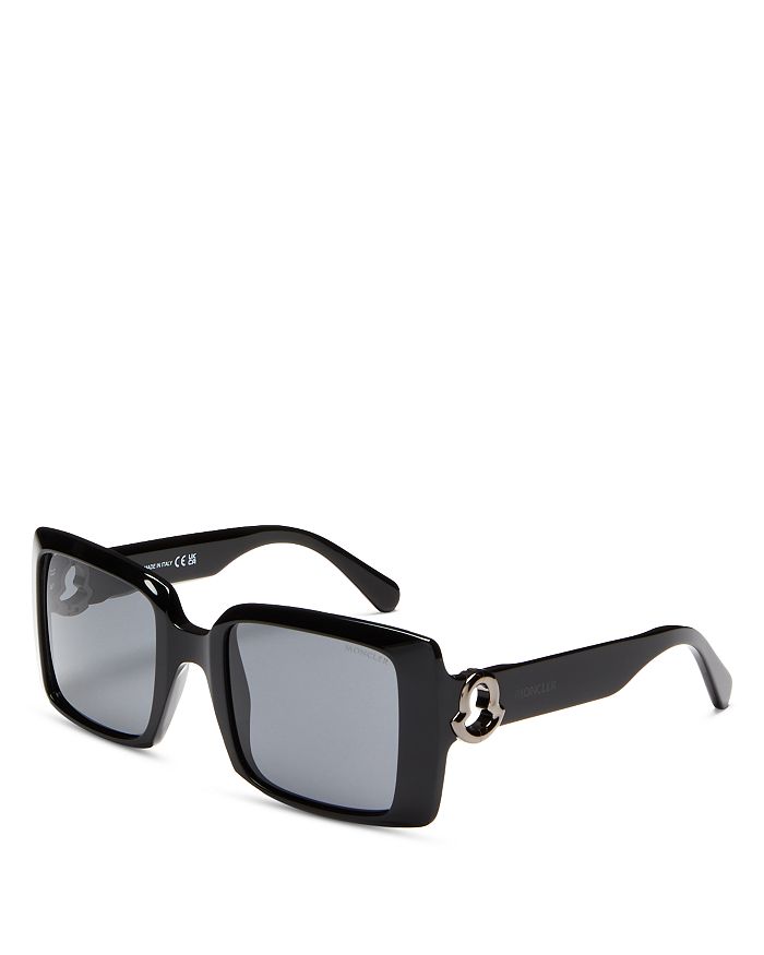 Moncler Promenade Square Sunglasses, 53mm | Bloomingdale's