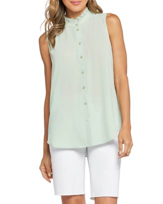 NYDJ Sleeveless Ruffled Top | Bloomingdale's