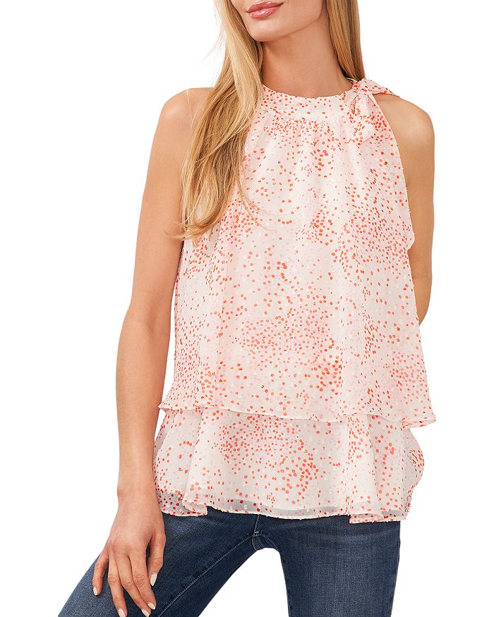 CeCe Tie Halter Neck Blouse | Bloomingdale's