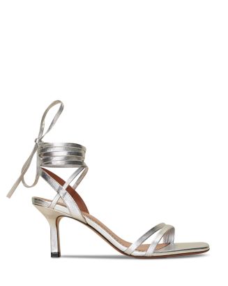 Maje Women's High Heel Ankle Tie Sandals | Bloomingdale's