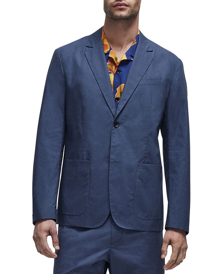 rag & bone Shift Paper Cotton Tailored Fit Blazer | Bloomingdale's