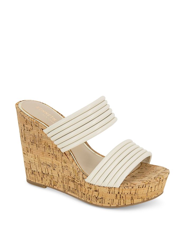 Kenneth Cole Women's Cailyn Slip On Platform Wedge Sandals | Bloomingdale's