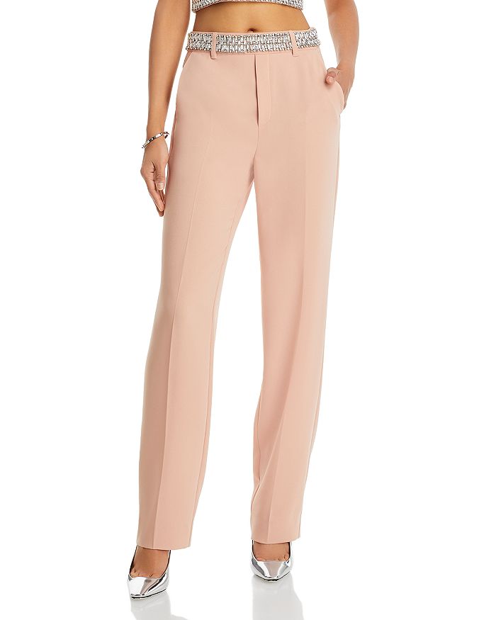 Cinq à Sept Stacked Jewelry Embellished Pants | Bloomingdale's