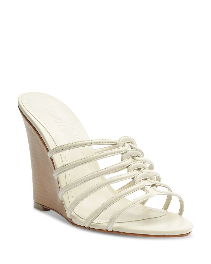 SCHUTZ Women's Octavia Slip On Woven Wedge Sandals | Bloomingdale's