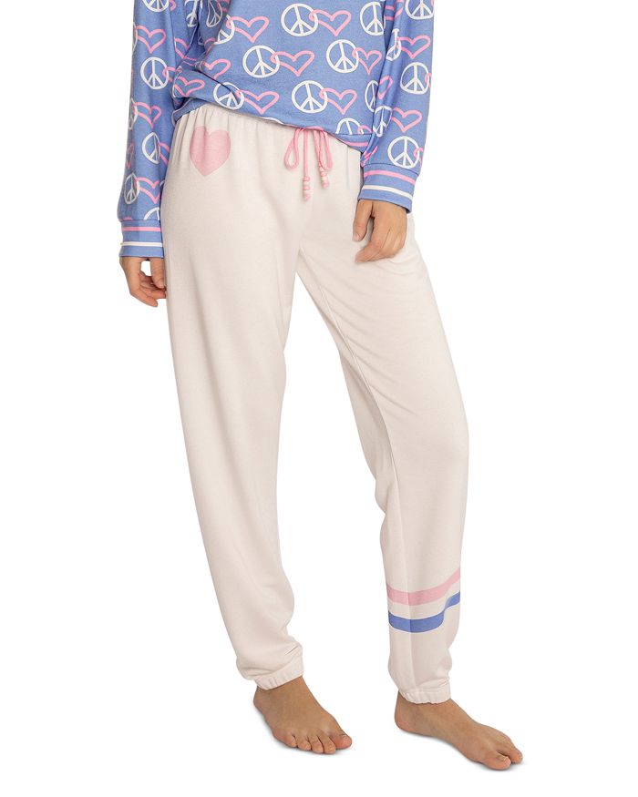 PJ Salvage Peace And Love Banded Pants | Bloomingdale's