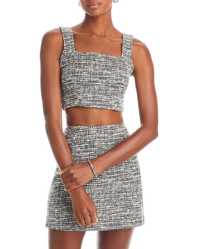 AQUA Bustier Crop Top - 100% Exclusive | Bloomingdale's
