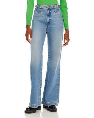 Essentiel Antwerp Enrage Flared Jeans in Frozen Lips | Bloomingdale's Women