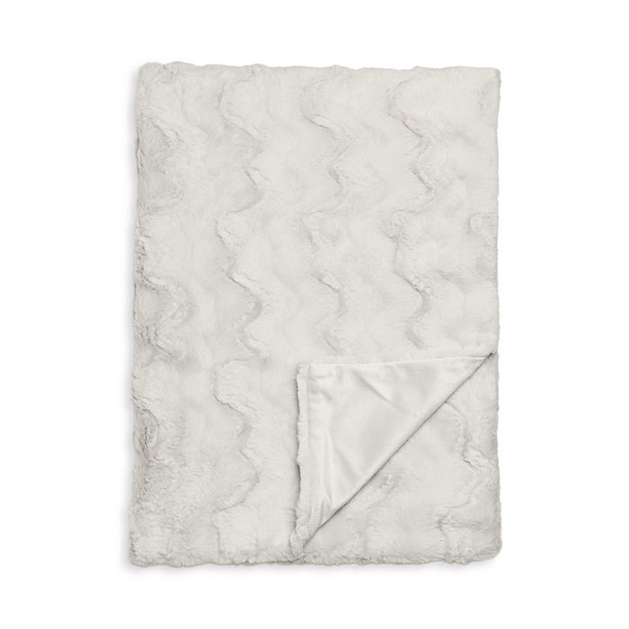 Hudson Park Collection Marble Faux Fur Throw - 100% Exclusive ...