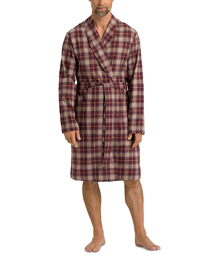 Hanro Homey Checked Robe | Bloomingdale's