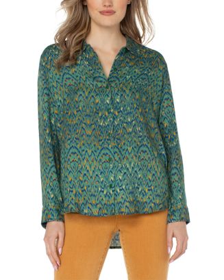 Liverpool Los Angeles Button Up Blouse | Bloomingdale's Women