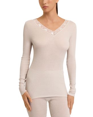 Hanro Lace Trim Top | Bloomingdale's