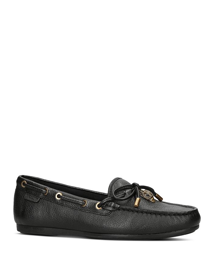 KURT GEIGER LONDON Women's Eagle Slip On Lace Grommet Moccasin Flats ...