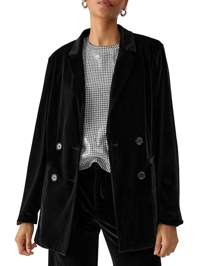 Sanctuary Bridget Velvet Double Breasted Blazer | Bloomingdale's