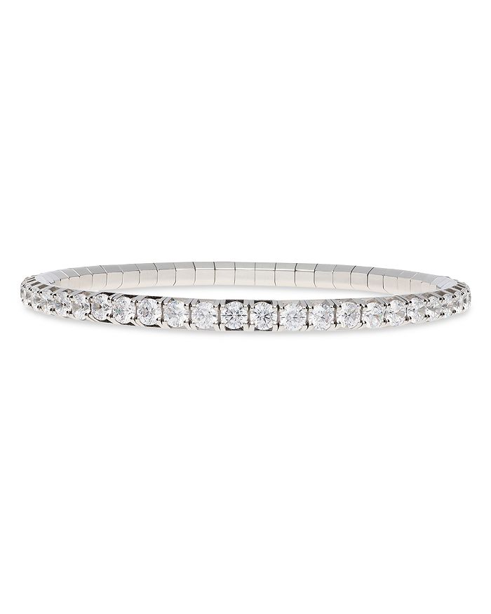 EXTENSIBLE 18K White Gold Diamond Stretch Tennis Bracelet | Bloomingdale's