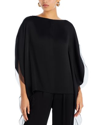 Jason Wu Collection Cascading Ruffle Satin Top | Bloomingdale's