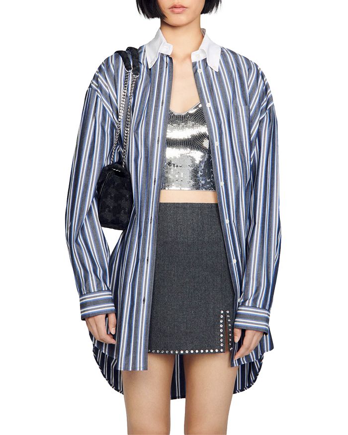 Sandro Lean Oversized Shirt | Bloomingdale's