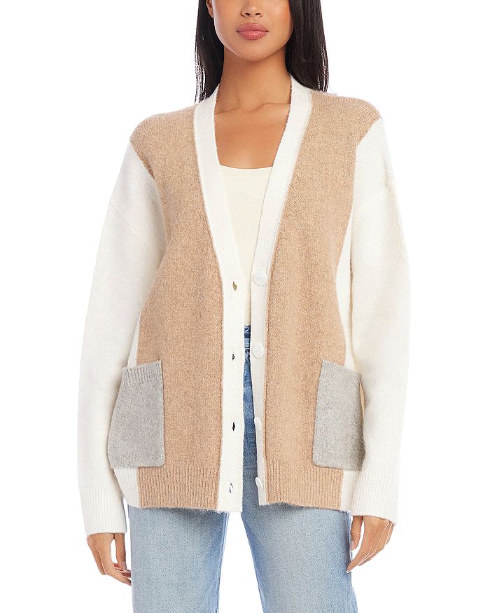 Karen Kane Color Blocked Cardigan | Bloomingdale's