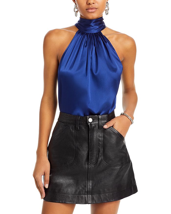 Ramy Brook Lori Silk Halter Top | Bloomingdale's