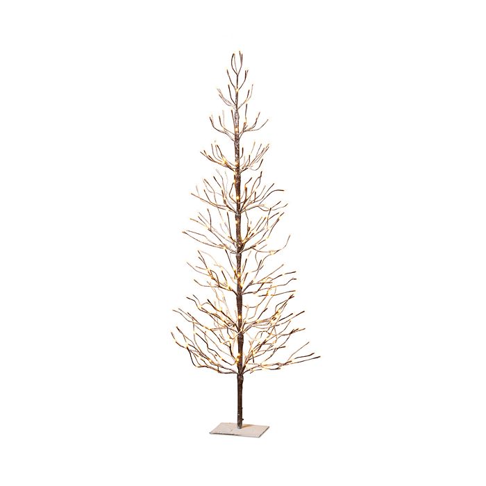 Gerson Company 6' Lighted Snowy Brown Tree | Bloomingdale's